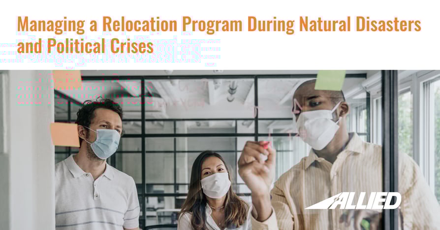 Managing a Relocation Program During Natural Disasters and Political Crises